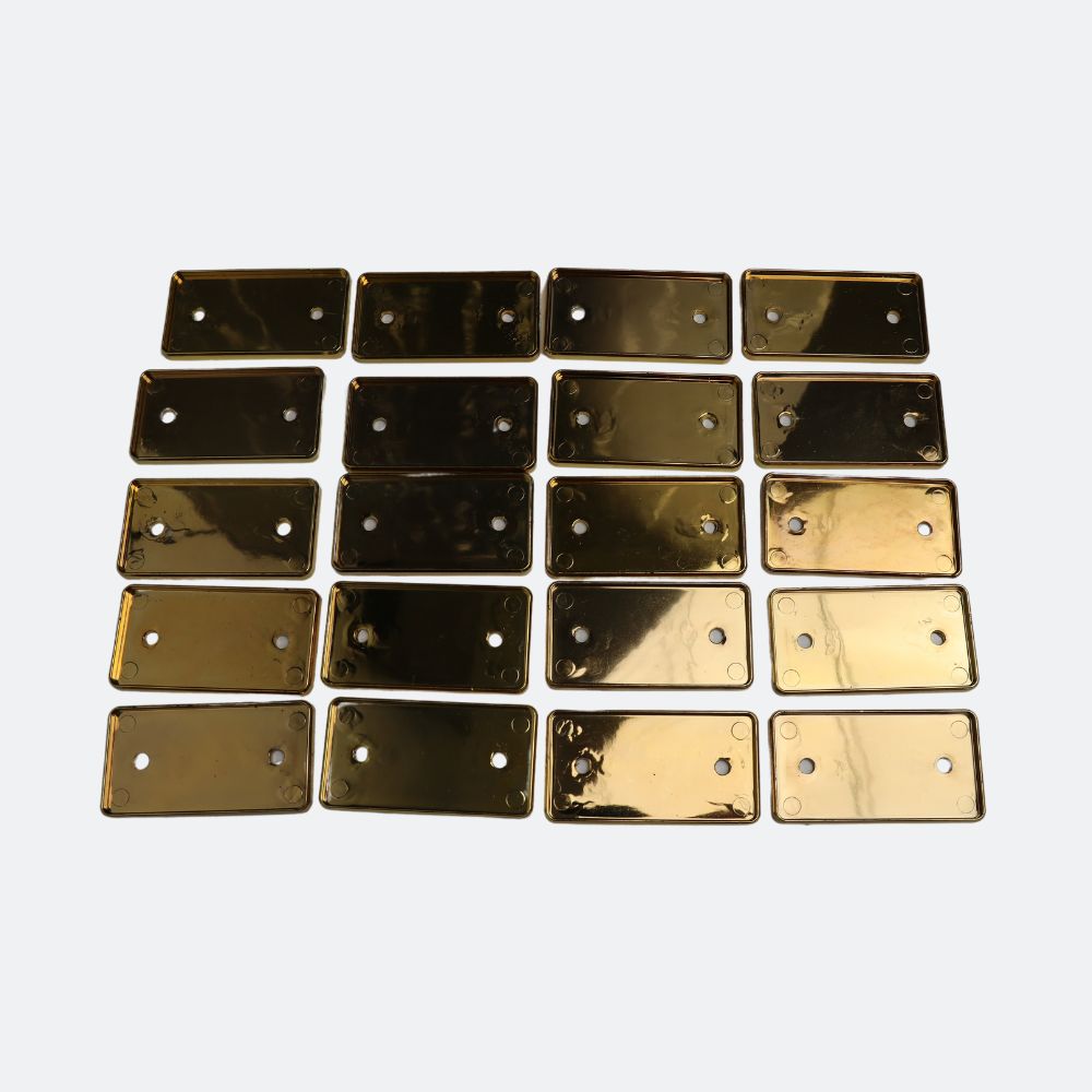 Gold Name Badge Holders Large Size Pack of 20 – Rowmark Australia