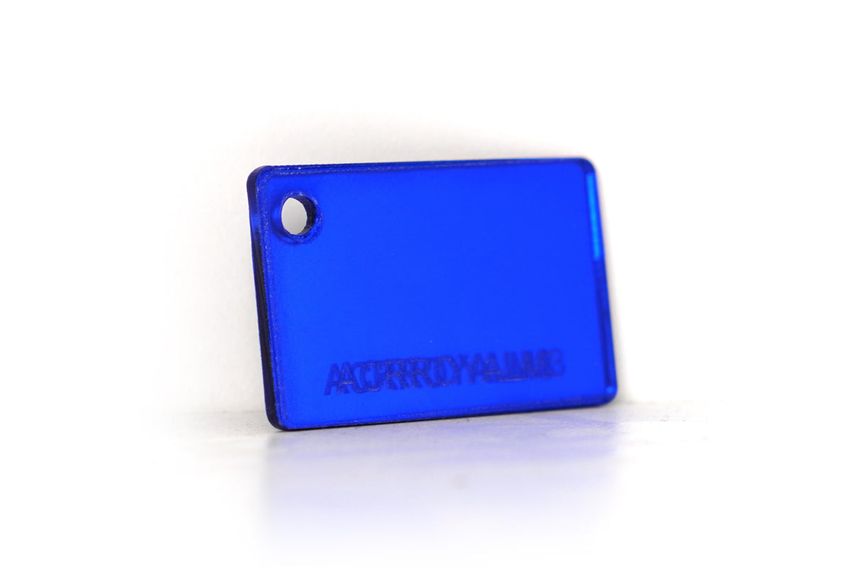 Cobalt Blue Mirrored Acrylic 1200x600mm – Rowmark Australia